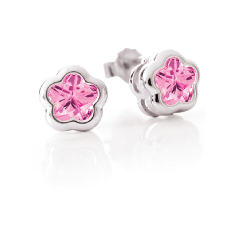 Silver-flower-earrings - Bfly