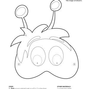 Dress Up As Your Favorite Character : Printable Paper Masks - Bfly